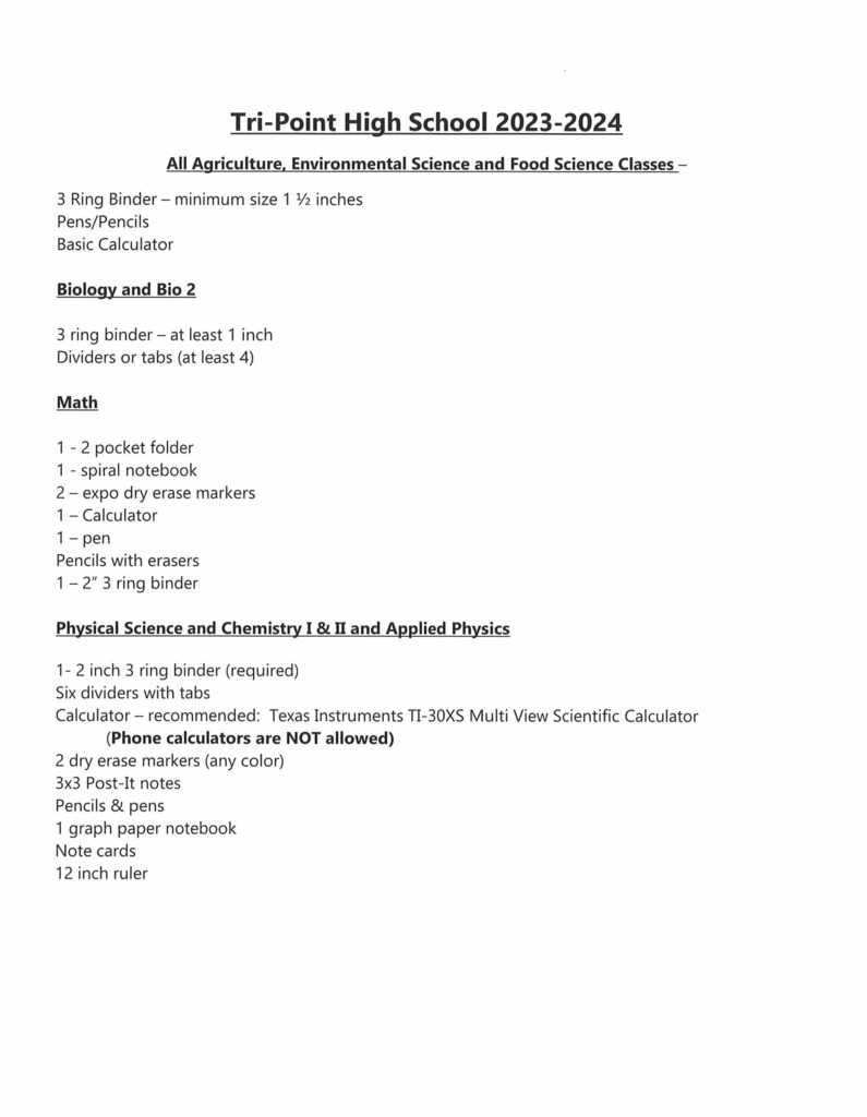 Live Feed | Tri-Point CUSD 6J